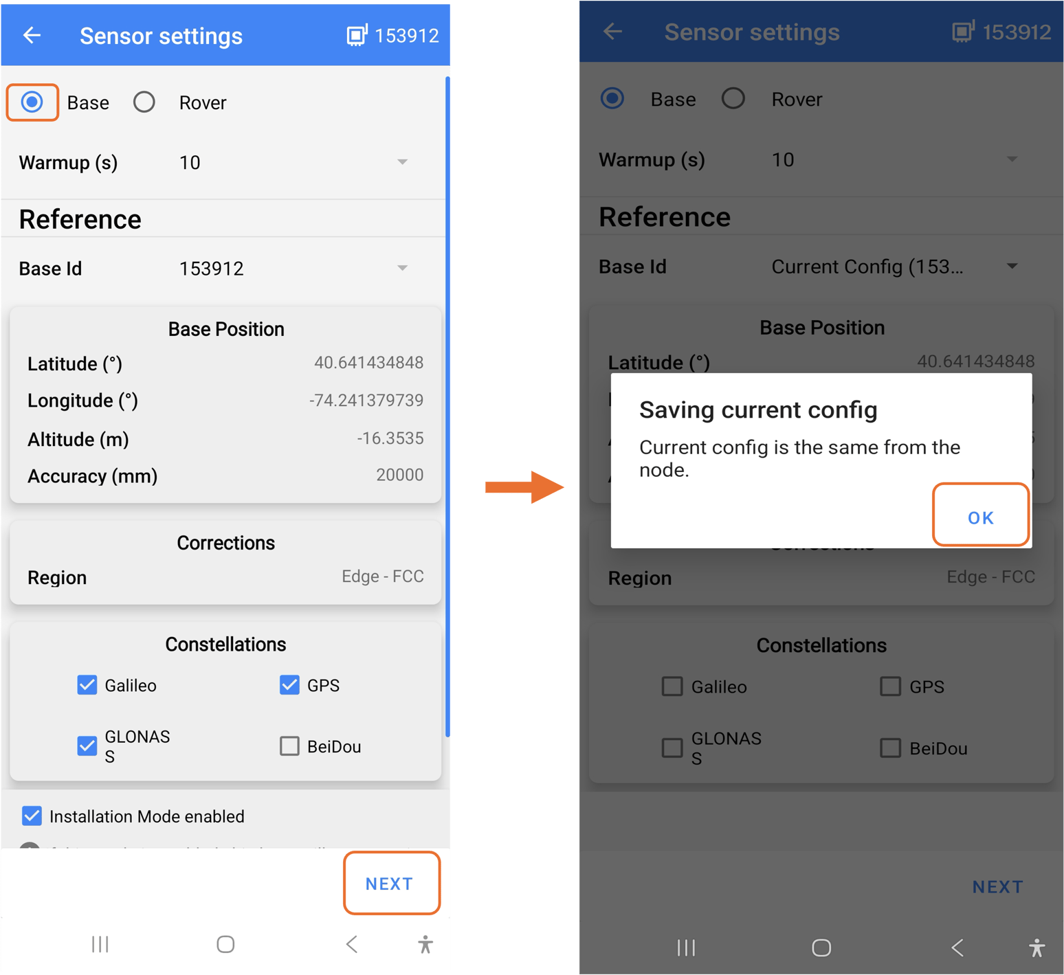 Loadsensing GNSS Configuration