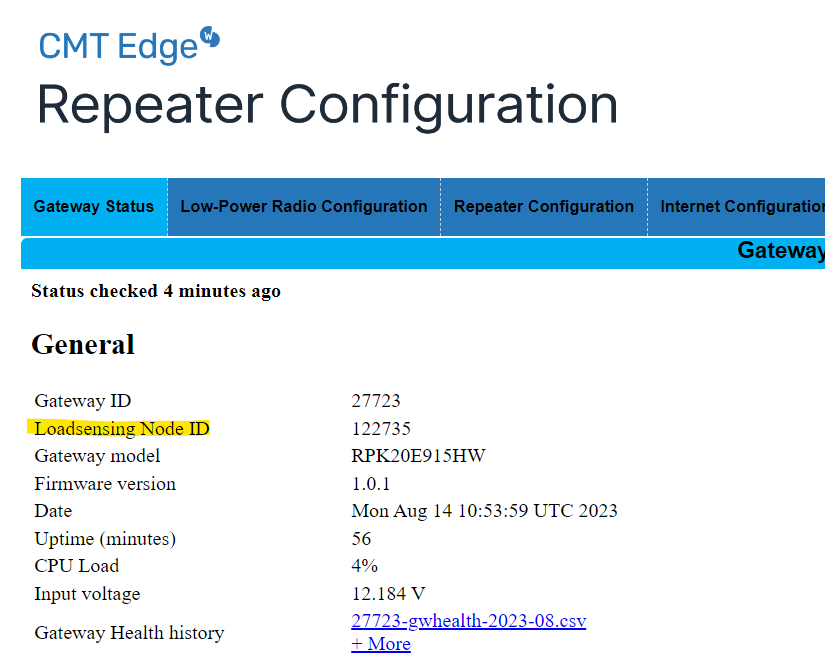 Loadsensing Repeater GW and Node Setup (ARTICLE)