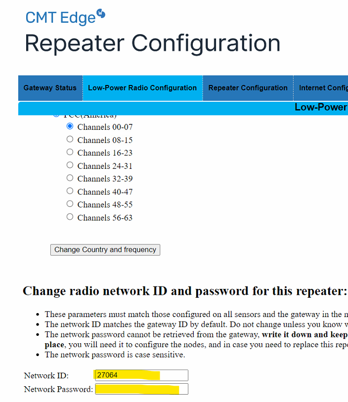 Loadsensing Repeater GW and Node Setup (ARTICLE)